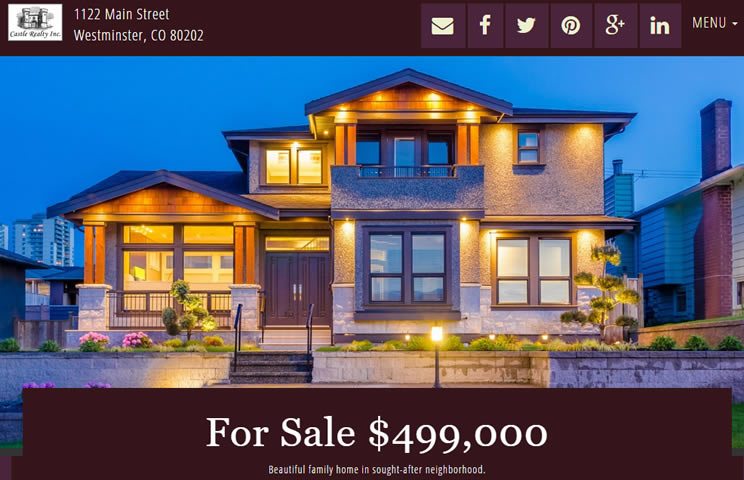 Single Property Websites & Sites, Real Estate Marketing ...